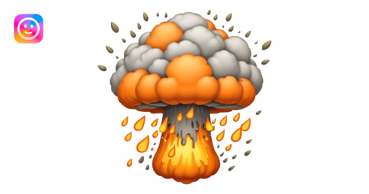 Atomic bomb explosion emoji | AI Emoji Generator
