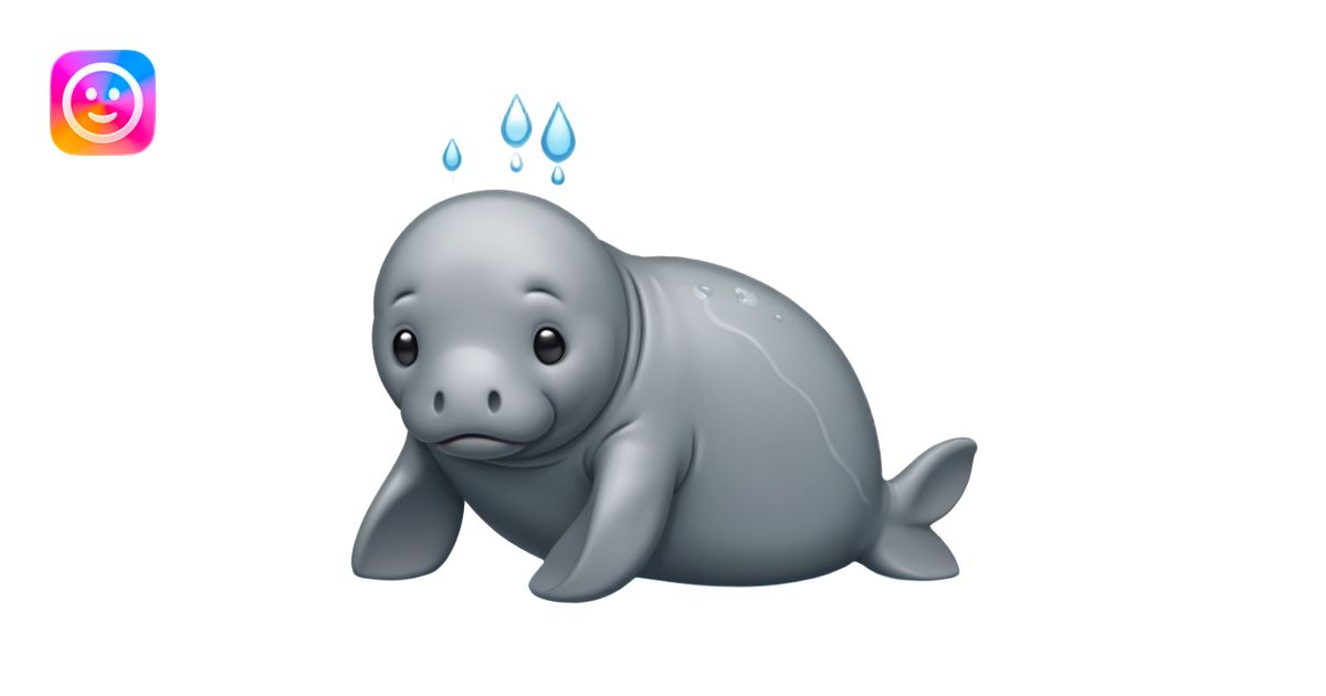 manatee sad emoji | AI Emoji Generator