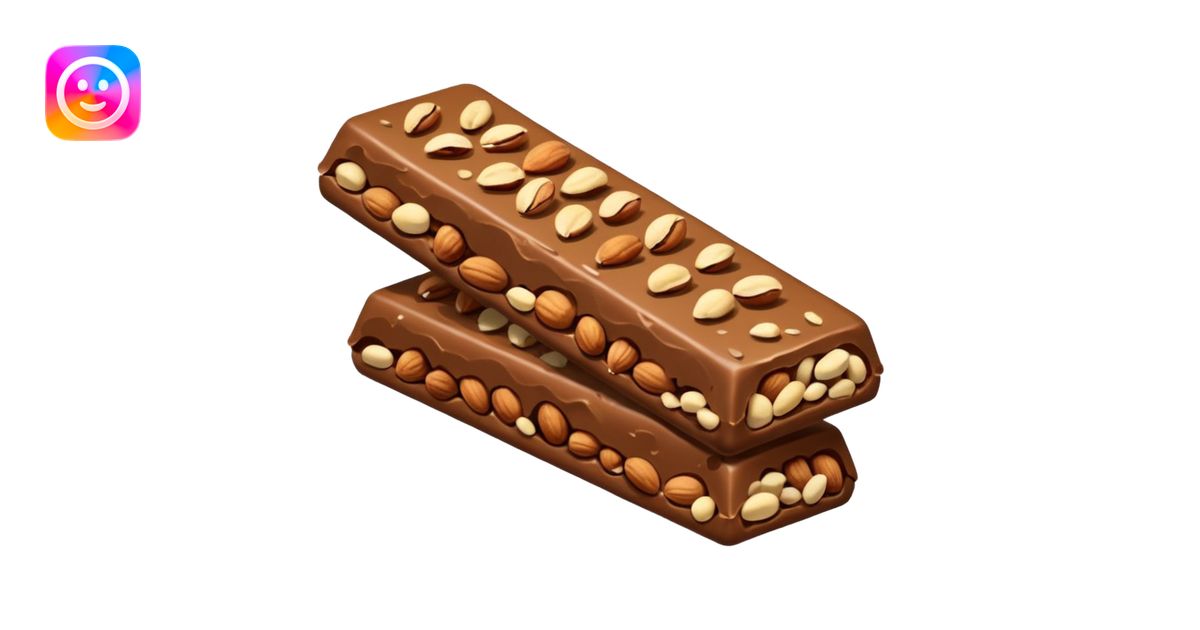 protein bar with nuts emoji | AI Emoji Generator
