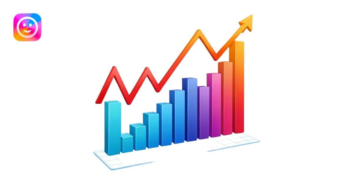 line graph up emoji | AI Emoji Generator