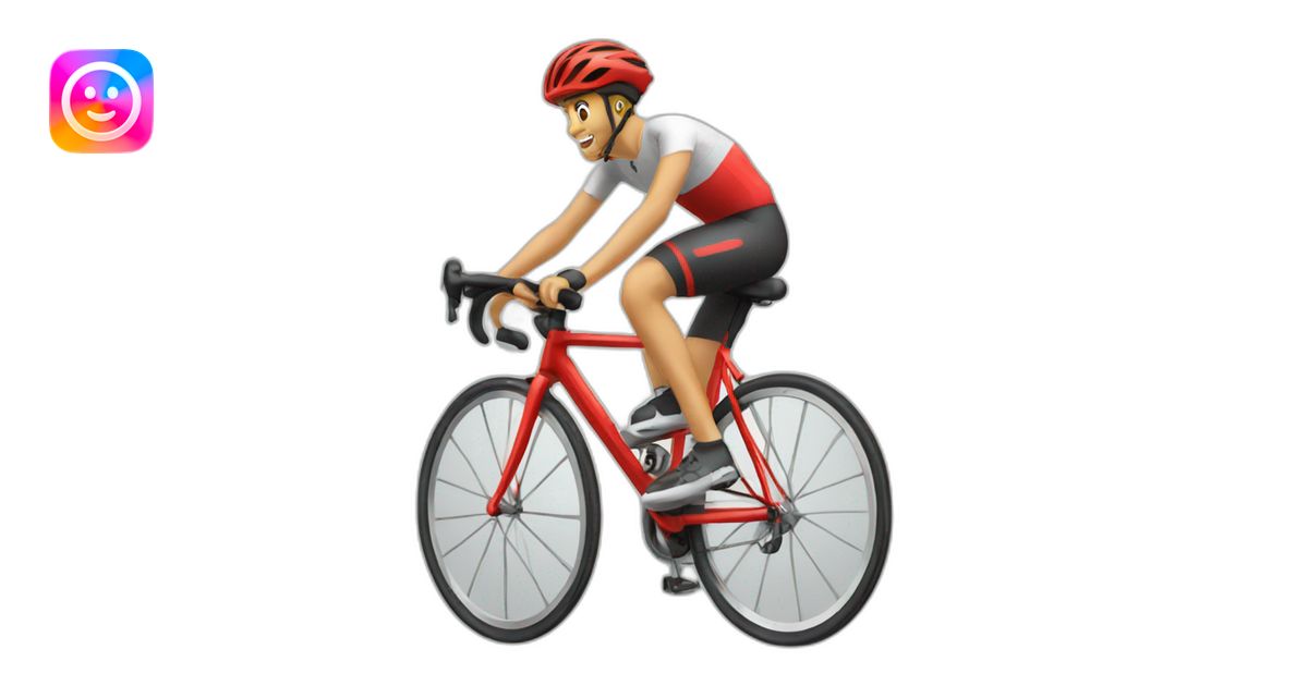 Vélo de course emoji | AI Emoji Generator
