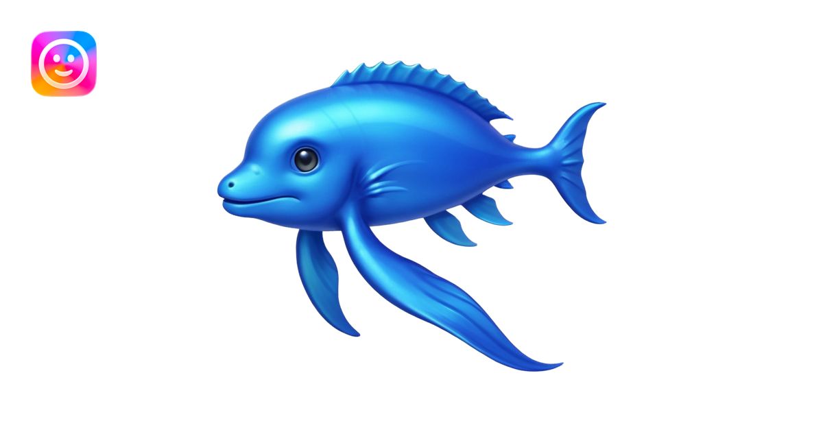 Sea animal blue glaucus emoji | AI Emoji Generator