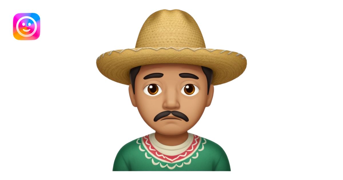 Sad Mexican emoji | AI Emoji Generator