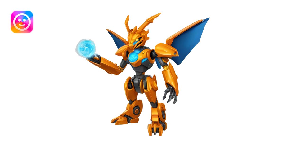 Medabot-Charizard-Bionicle-Digimon-Mecha emoji | AI Emoji Generator