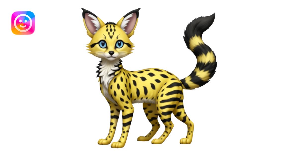 beautiful elegant spotted hype-realistic, black-maned, vibrant yellow ...