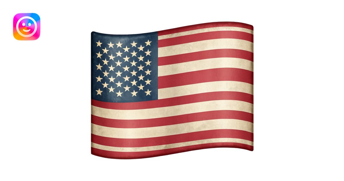 The United States flag with a swastika symbol replacing the stars emoji ...