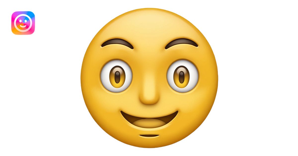 yellow emoji, eyes narrowed, mouth set, locked in focus emoji | AI ...
