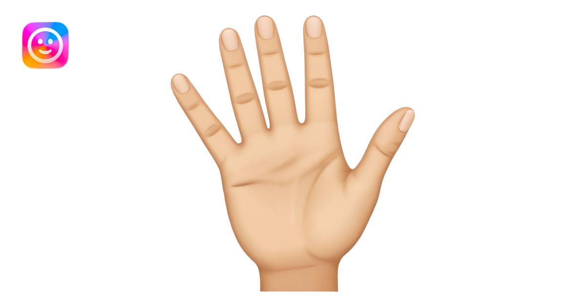hand holding up 3 fingers emoji | AI Emoji Generator