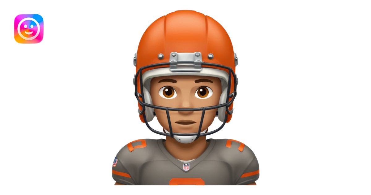 American Football player straight arm emoji | AI Emoji Generator