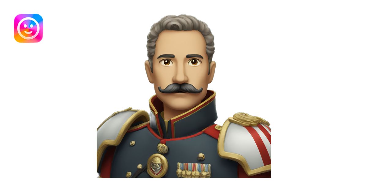 Moebian Regiments 40k mustache emoji | AI Emoji Generator