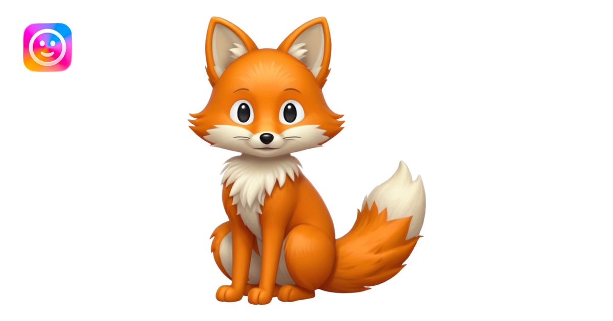 Tails the fox emoji | AI Emoji Generator