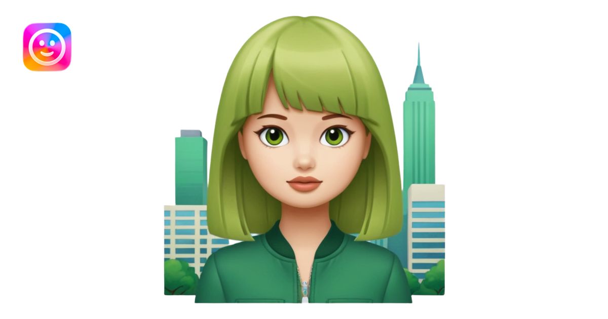 Debby Ryan (straight bangs) in Big City Greens emoji | AI Emoji Generator