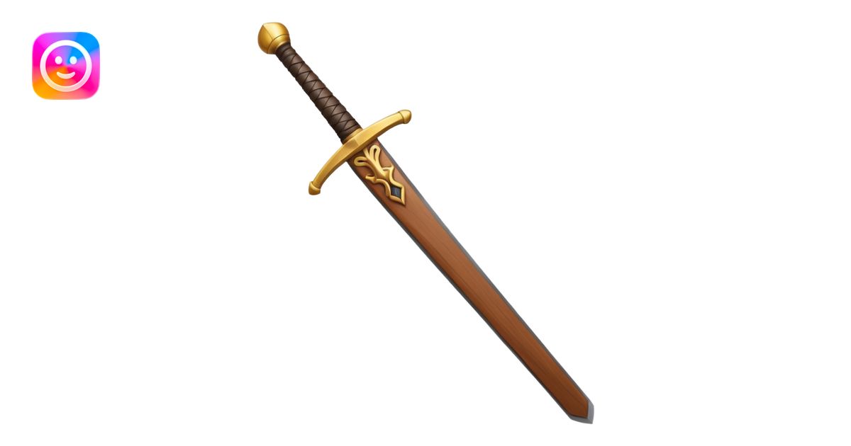 wooden sword emoji | AI Emoji Generator