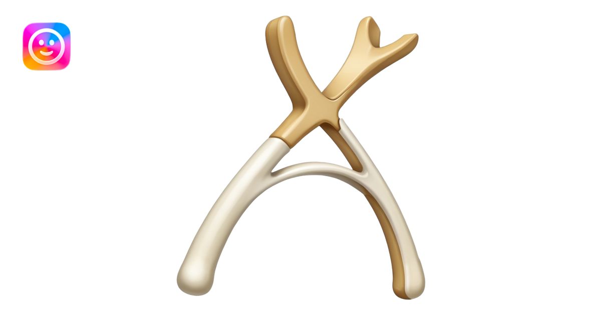 a classic wishbone emoji | AI Emoji Generator