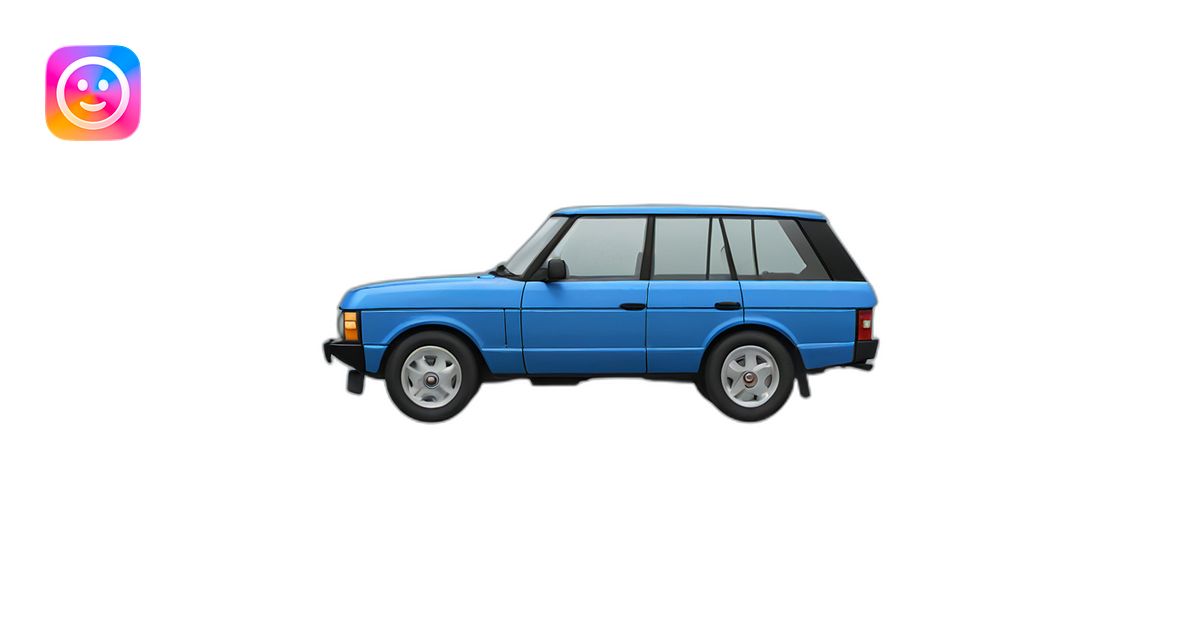 blue range rover classic emoji | AI Emoji Generator