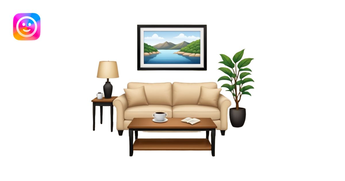 Living room emoji | AI Emoji Generator