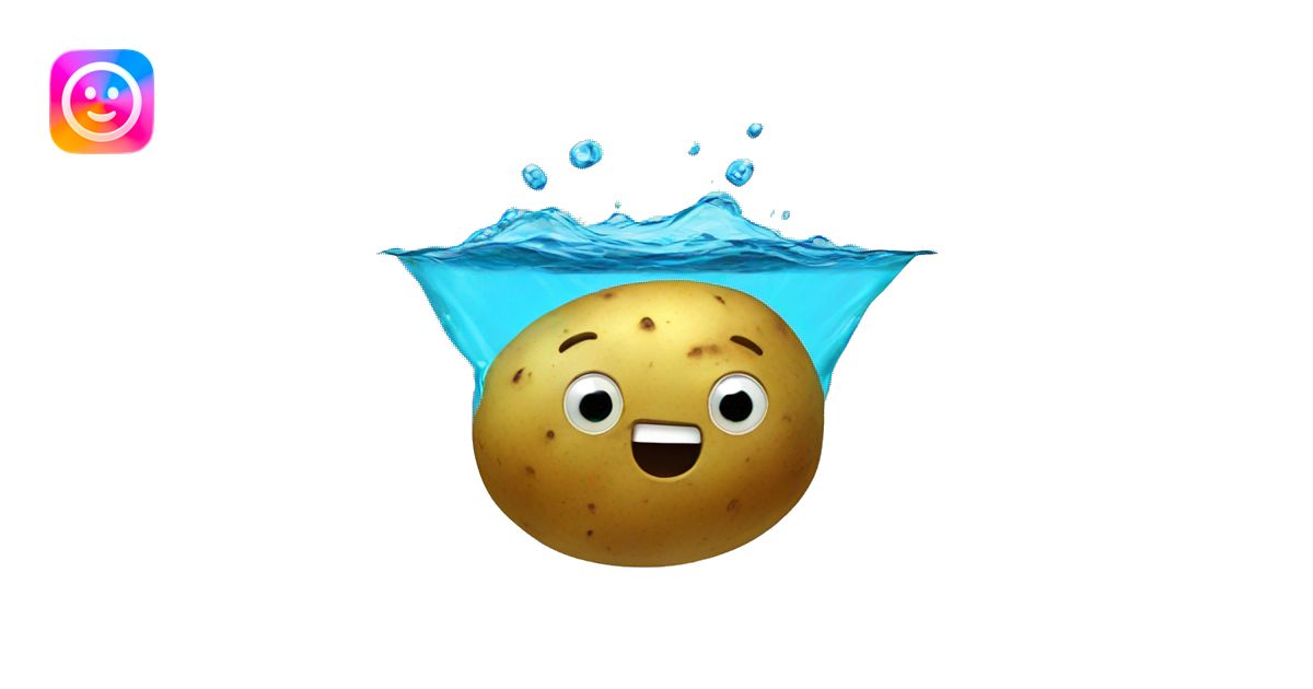 a potato swimming emoji | AI Emoji Generator