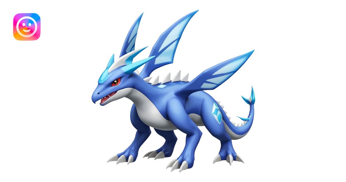 Latios-Kyurem-Dialga-Pokémon-Fakémon-creature emoji | AI Emoji Generator