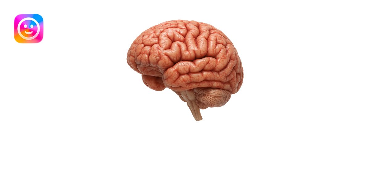 cervello umano anatomico in 3d, iperrealistica in 3d image | AI Emoji ...