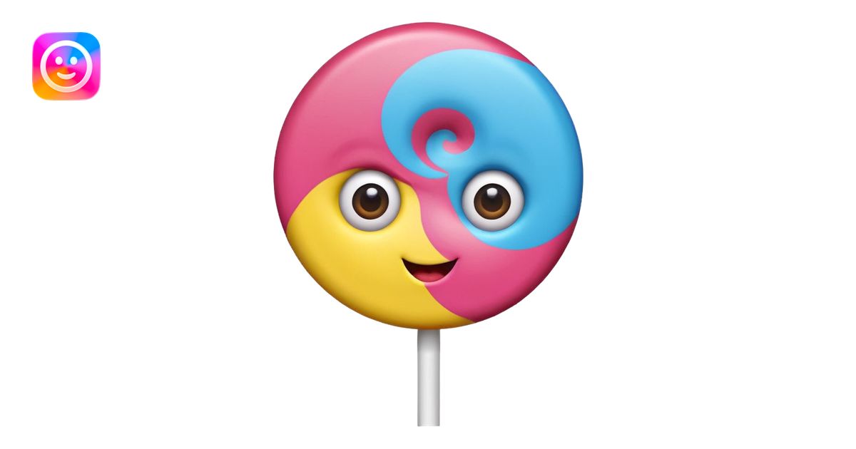 cute lollipop with eyes and mouth and personality emoji | AI Emoji ...