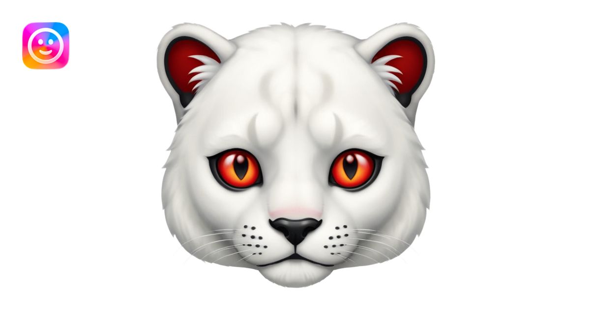 white panther emoji. As one would see on discord, that looks like ...