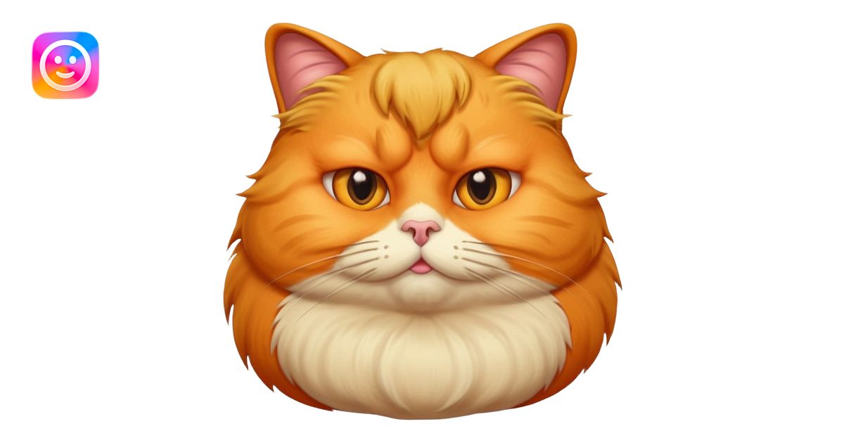 donald Trump as a fat cat emoji | AI Emoji Generator