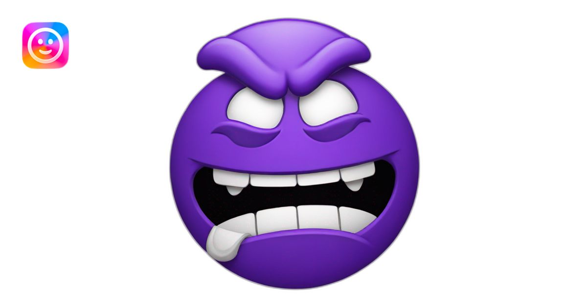 Grimace logo emoji | AI Emoji Generator