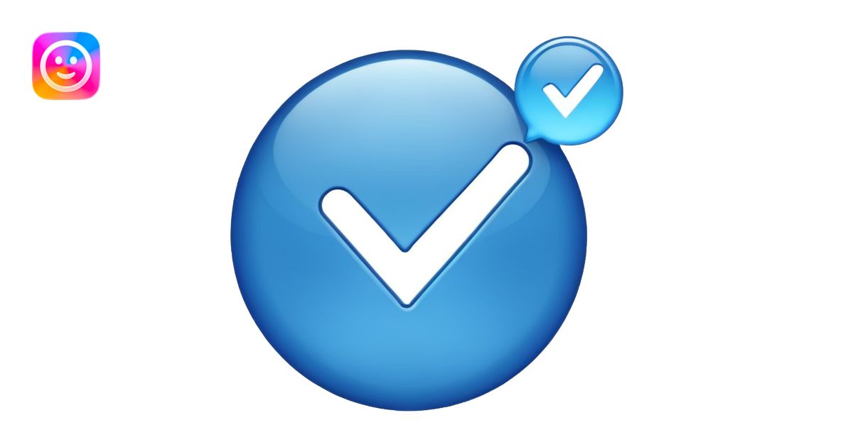 Verificación azul de tik Tok emoji | AI Emoji Generator