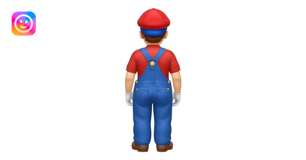 back view of super mario with huge massive buttcheeks emoji | AI Emoji ...