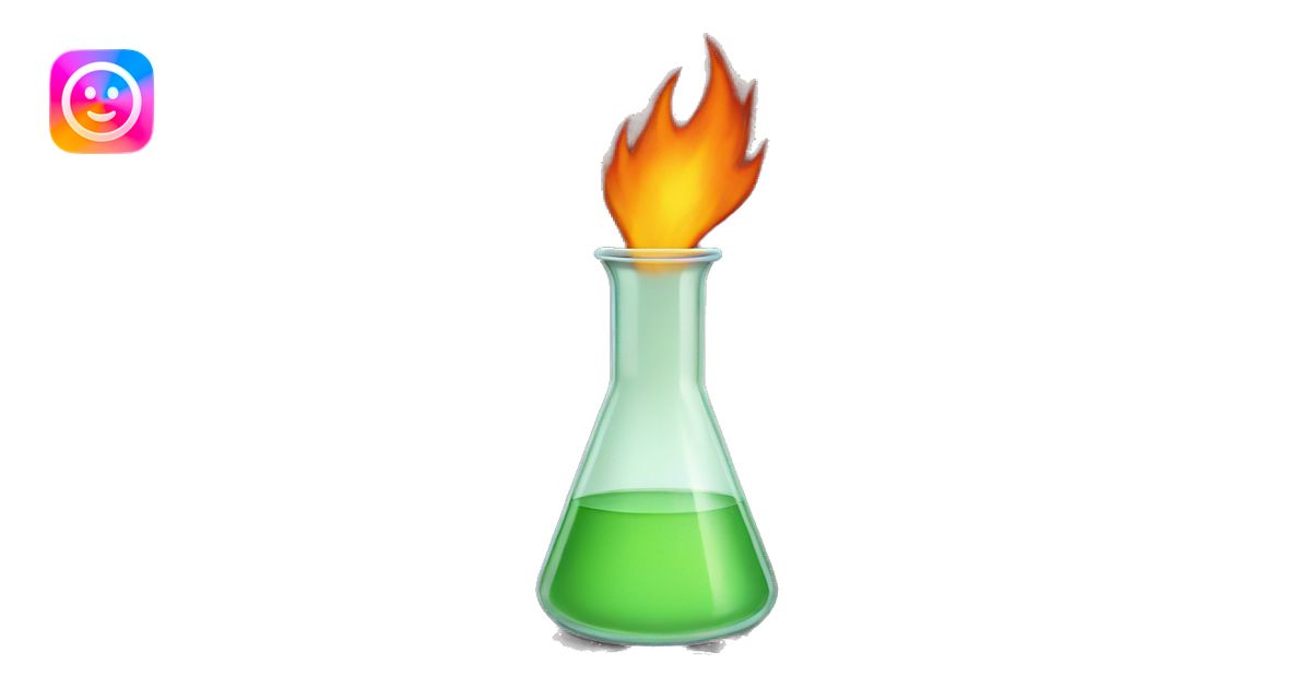 beaker with fire emoji | AI Emoji Generator