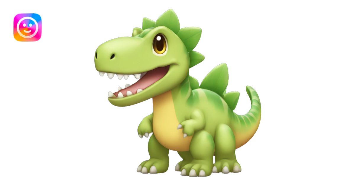 cute spinosaurus pokemon emoji | AI Emoji Generator
