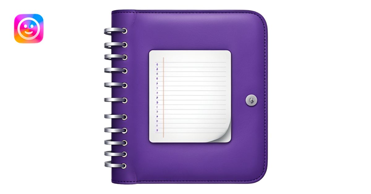 purple weekly planner emoji | AI Emoji Generator