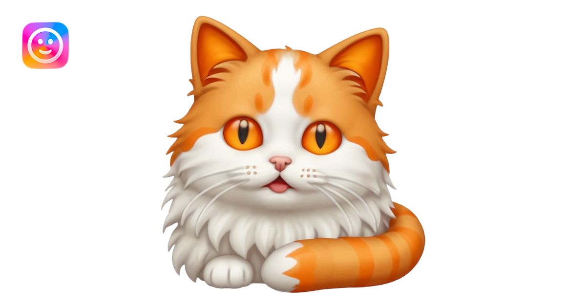 Cat vomiting because of eating cake emoji | AI Emoji Generator