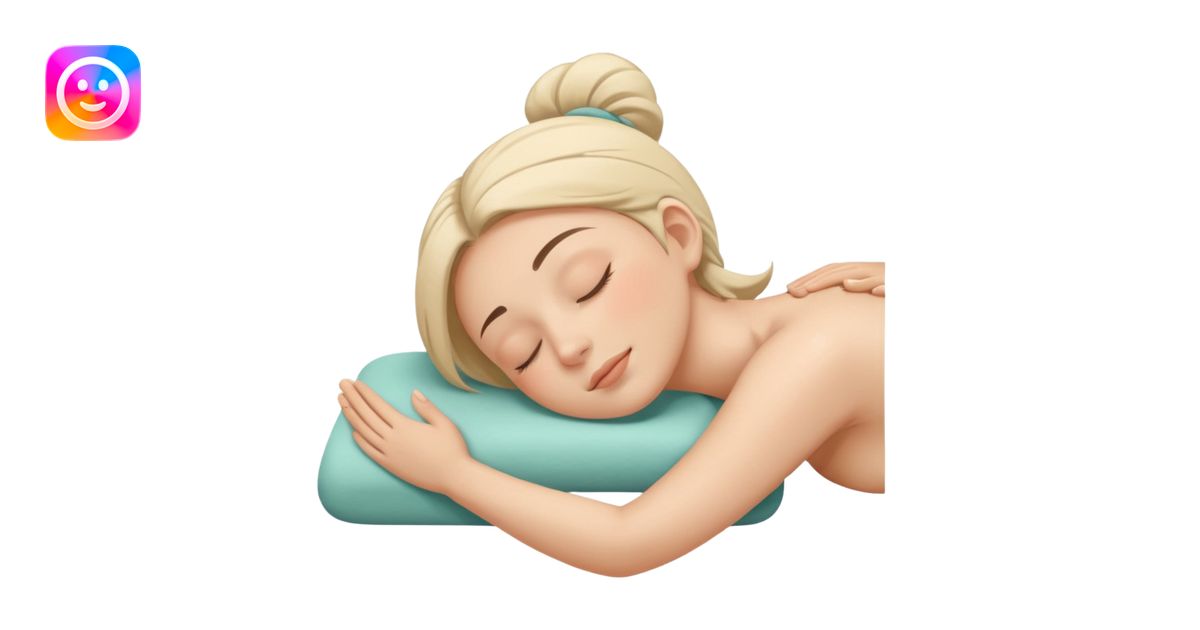 Harmony and relax massage emoji | AI Emoji Generator