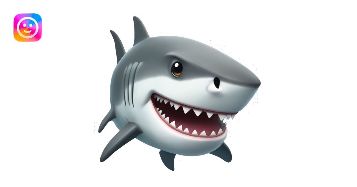 silly shark emoji | AI Emoji Generator