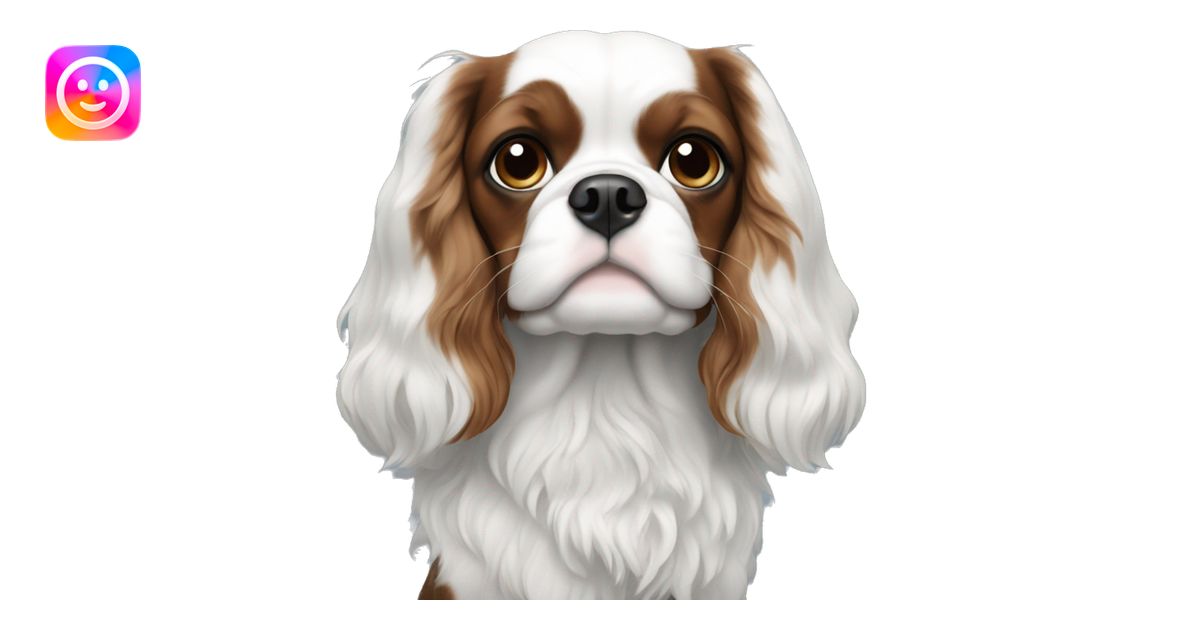 A black and white cavalier emoji | AI Emoji Generator