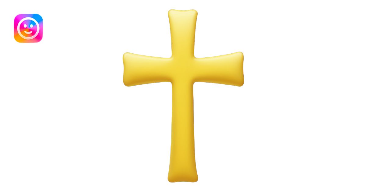 yellow cross emoji | AI Emoji Generator