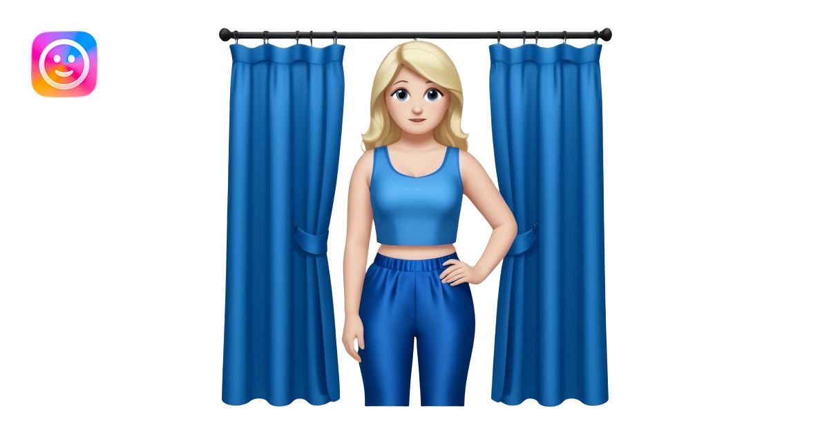 Meghan Trainor dressed in blue crop and blue silk pants standing in ...