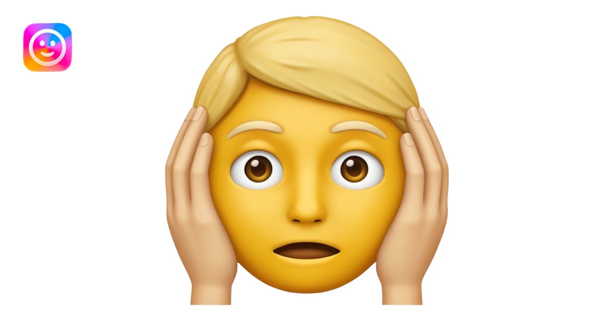 nervous emoji covering face emoji | AI Emoji Generator