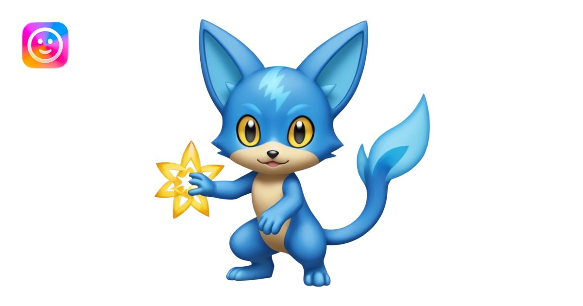 Shinx-Luxio-Dewott-fusion emoji | AI Emoji Generator