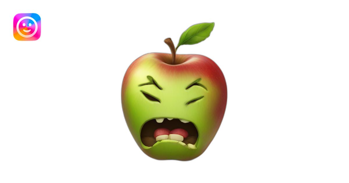 rotten apple emoji | AI Emoji Generator