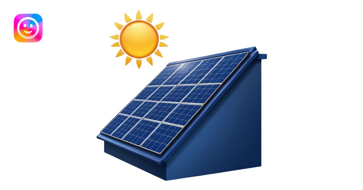 solar panel on roof emoji emoji | AI Emoji Generator