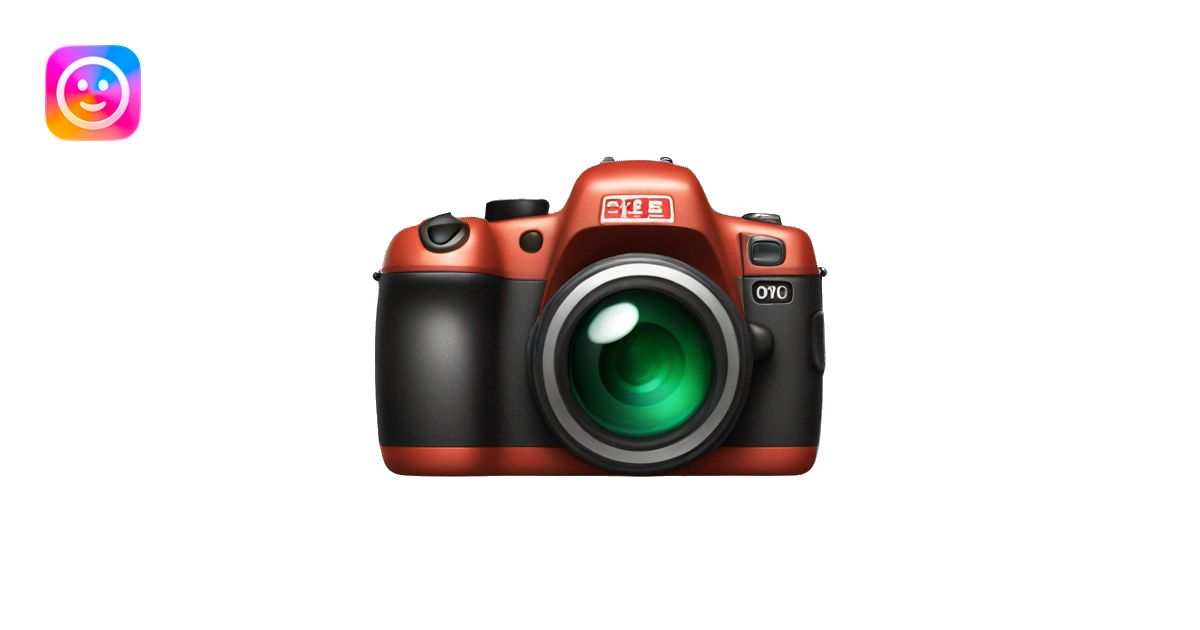 digital camera taking a picture with flash on emoji | AI Emoji Generator