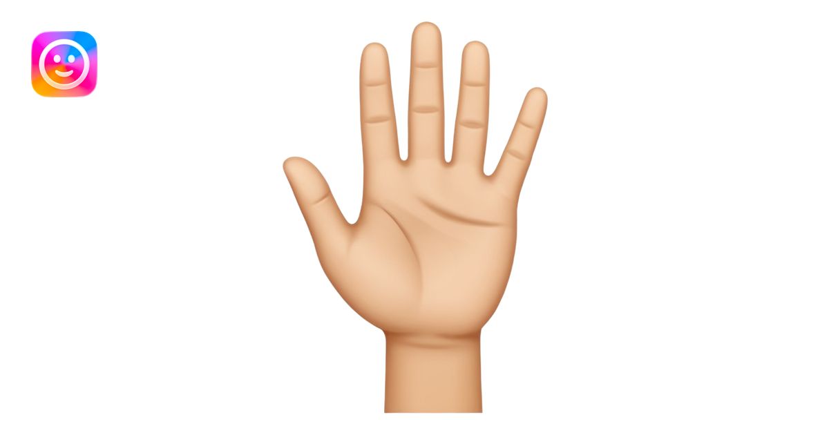 Half-raised 👍 emoji | AI Emoji Generator
