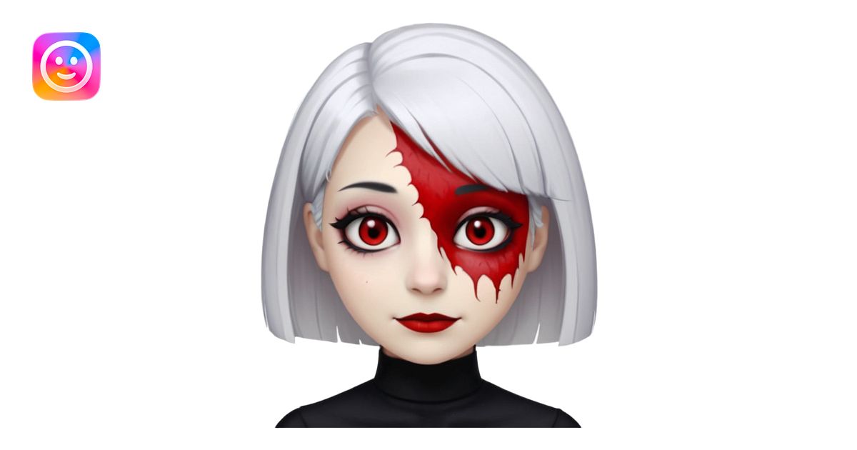 female, unnatural eye color with veiny eyes, sickly skin texture ...