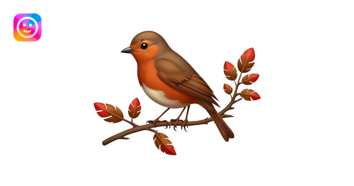 Robin bird emoji | AI Emoji Generator