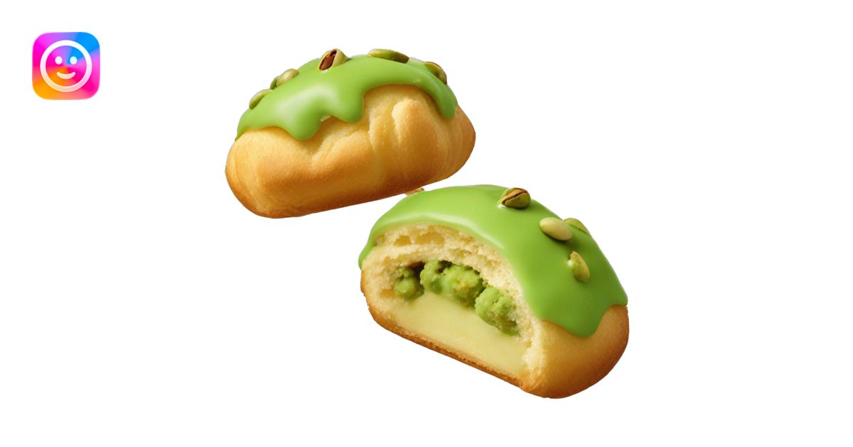 pistachio Choux au craquelin emoji | AI Emoji Generator