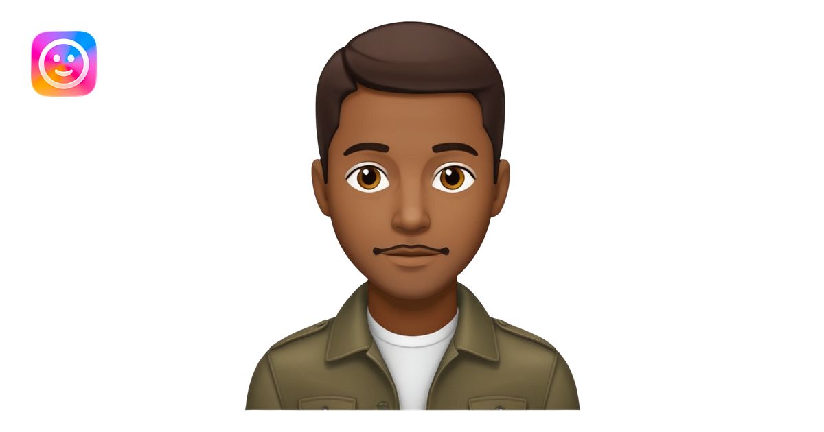 Keith Robinson, Actor/R&B Singer with dark brown hair emoji | AI Emoji ...