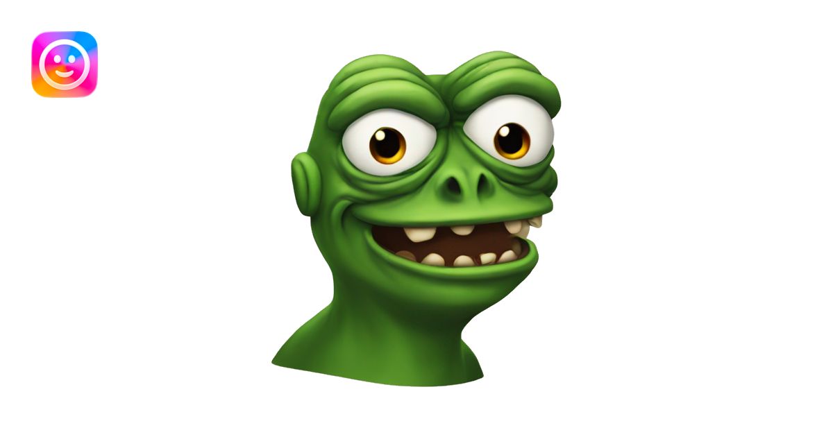 Evil pepe emoji | AI Emoji Generator