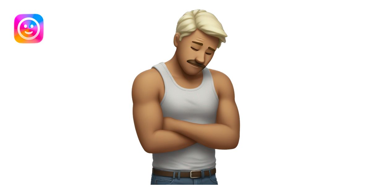 man scratching himself desperately emoji | AI Emoji Generator
